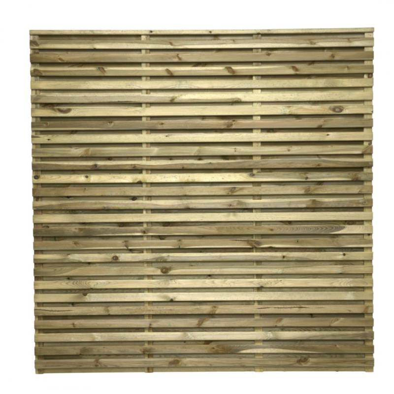 Superior Double Slatted Panel | Fencing / Gates